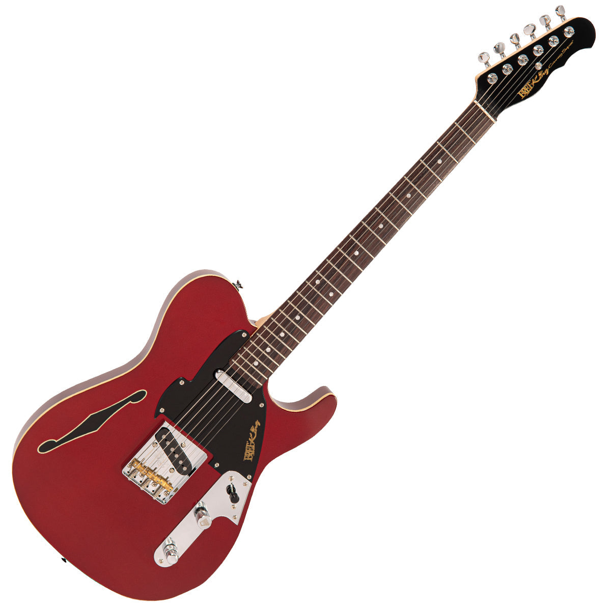 Fret-King Country Squire Stealth single cutaway electric guitar ~ Candy Apple Red colour