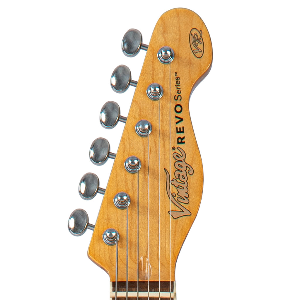 Vintage REVO Series 'Surfmaster Quad' Electric Guitar ~ Boulevard Blac