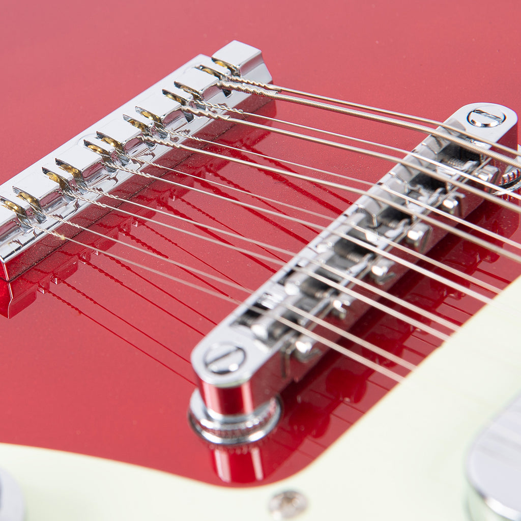 Vintage REVO Series 'Surfmaster Thinline 12' Electric Guitar ~ Candy A